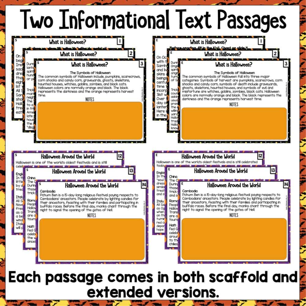 Halloween Digital Reading Comprehension Activity for Google Slides ...