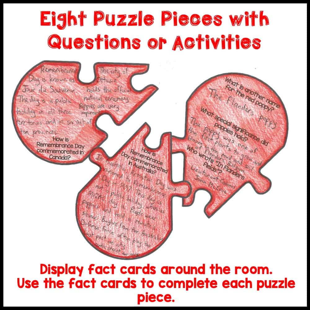 Remembrance Day Scavenger Hunt Reading Comprehension Activities - Top ...