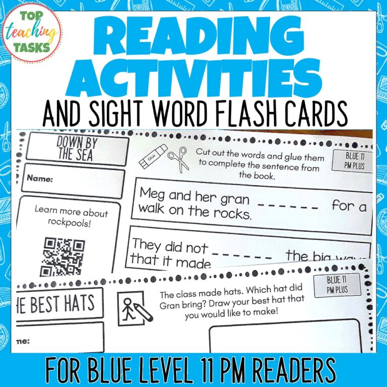 Blue Level 11 PM Readers Follow Up Activities - Top Teaching Tasks