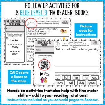 Blue Level 9 PM Readers Follow Up Activities - Top Teaching Tasks