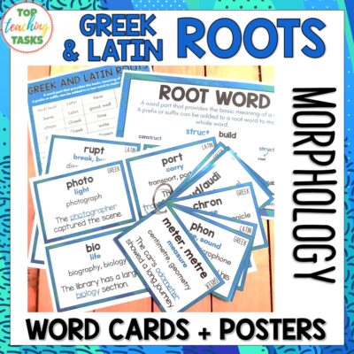 Greek and Latin Root Word Wall Vocabulary Cards and Posters - Top ...
