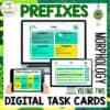 Prefixes Digital Task Card Activities Volume Two | Morphology ...