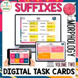 Vocabulary Digital Task Cards Mega Bundle - Morphology and Semantics ...