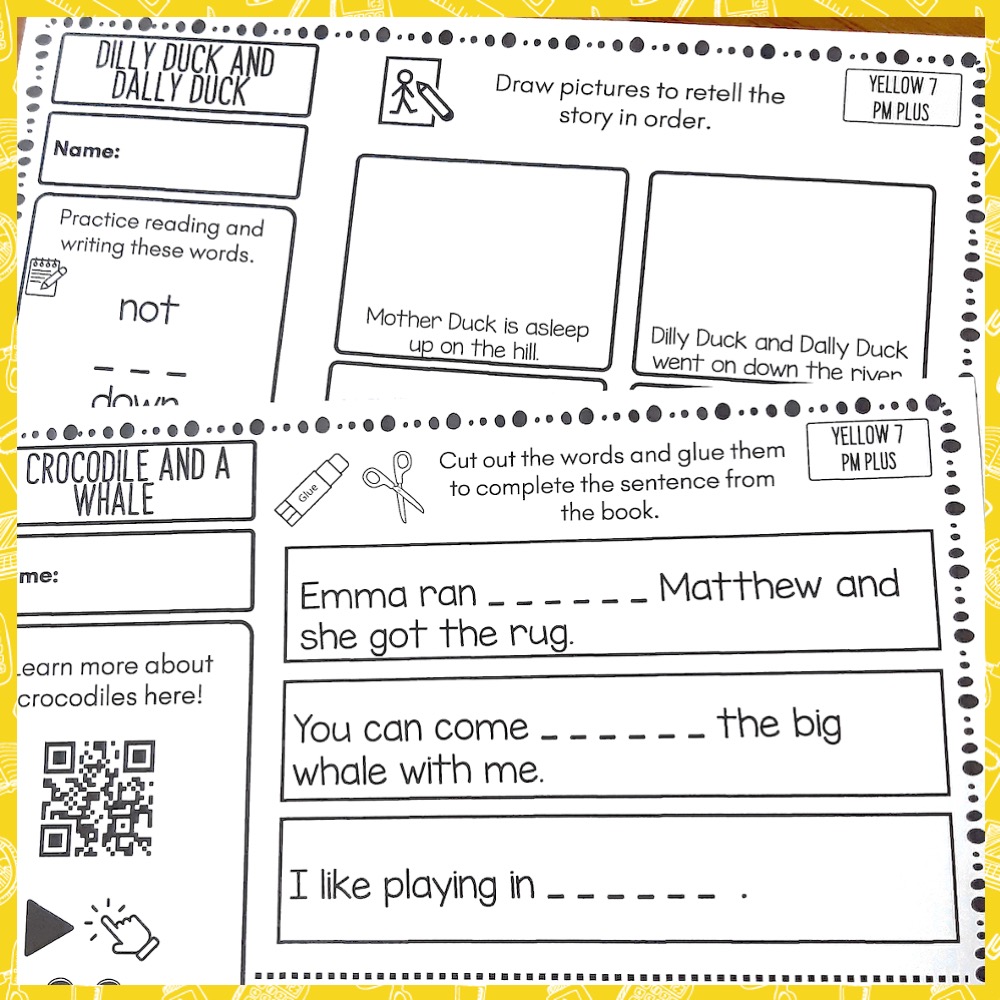 Yellow Level 7 PM Readers Follow Up Activities - Top Teaching Tasks