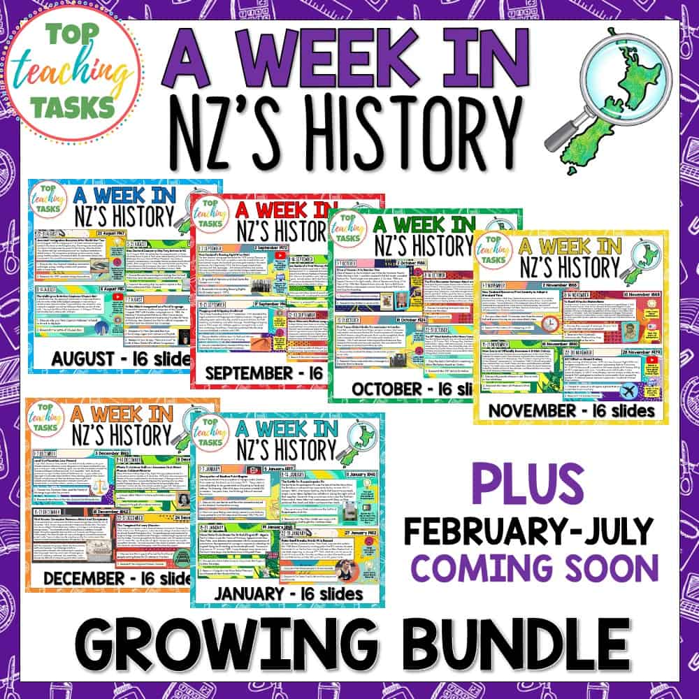 A Week in New Zealand History November: Discussion Google Slides and ...