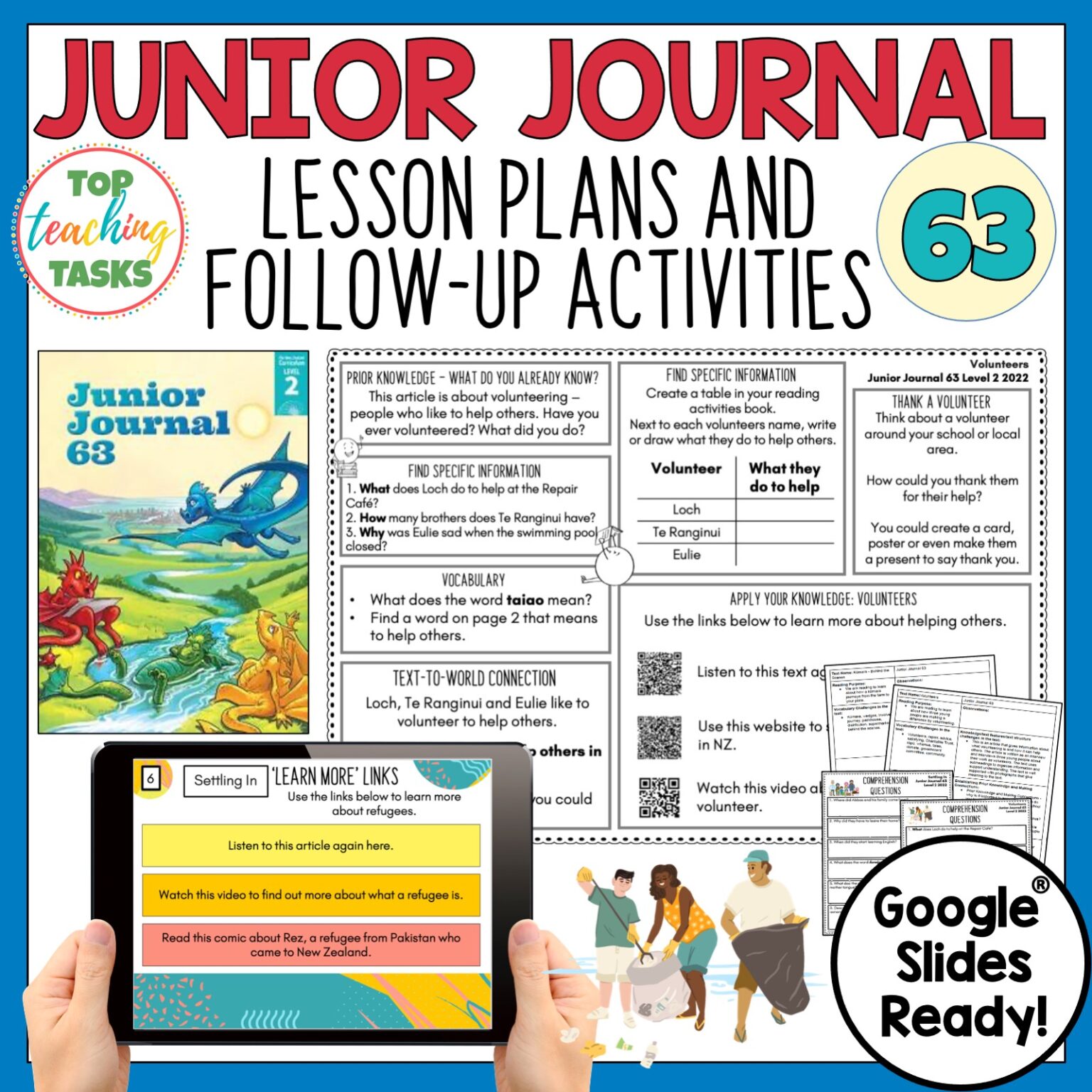 NZ Junior Journal 63 Activities and Lesson Plans | Print and Digital ...