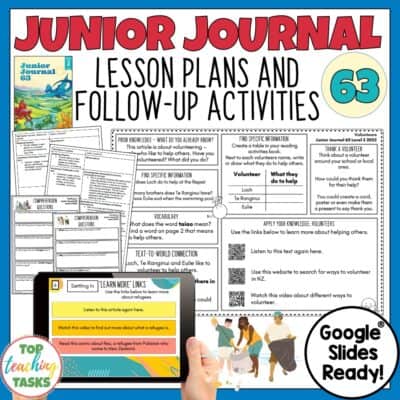 NZ Junior Journal 64 Activities and Lesson Plans - All About Trees ...