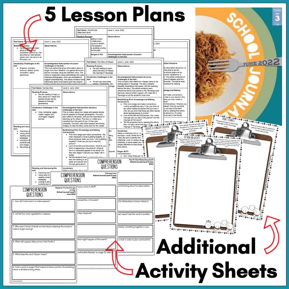 NZ School Journal Level 3 June 2022 Follow Up Activities - Top Teaching ...