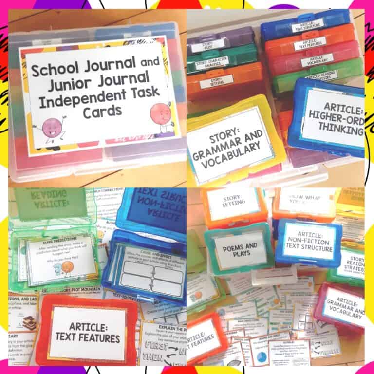 NZ School Journal and Junior Journal Independent Task Cards - Top ...
