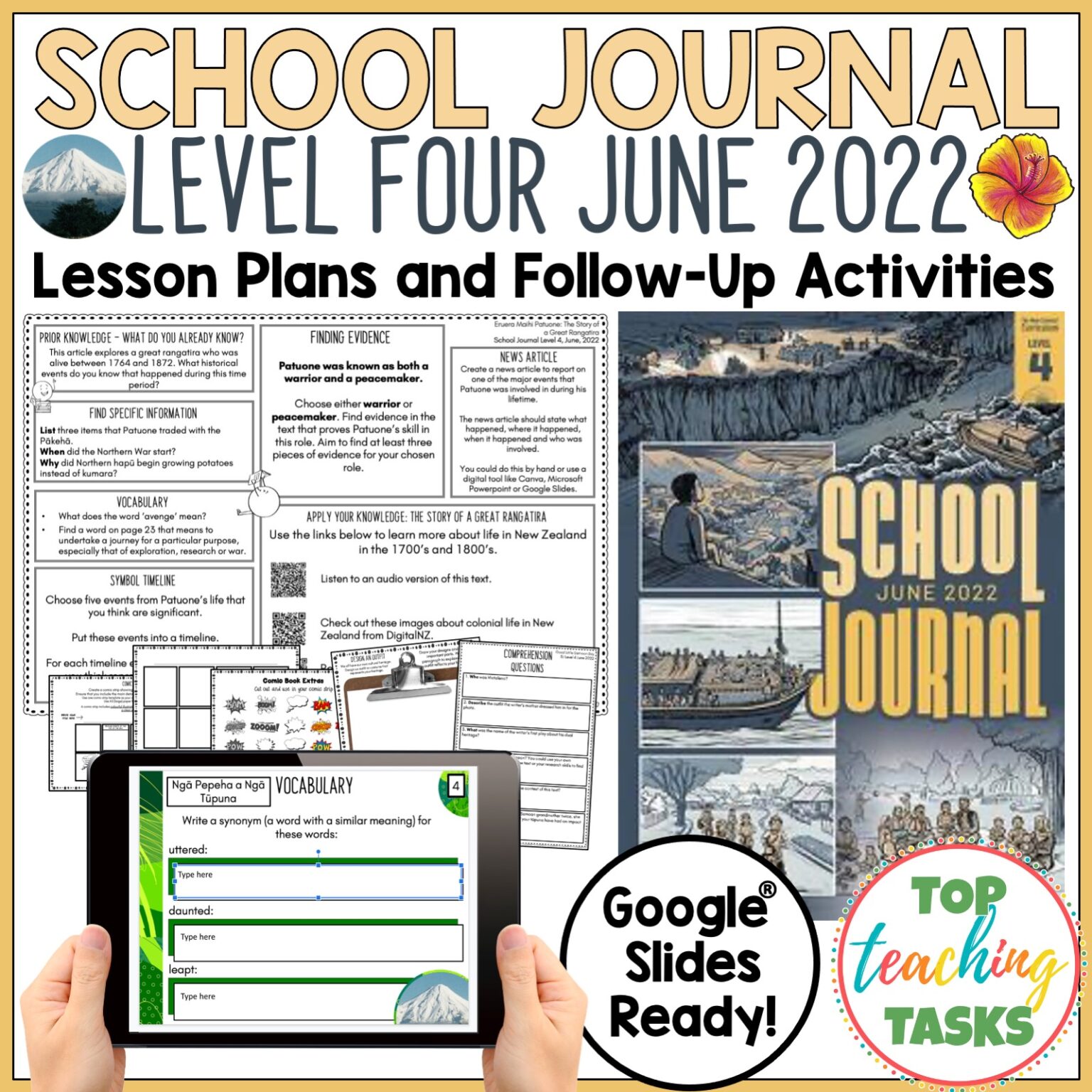 NZ School Journal Level 4 June 2022 Follow Up Activities - Top Teaching ...