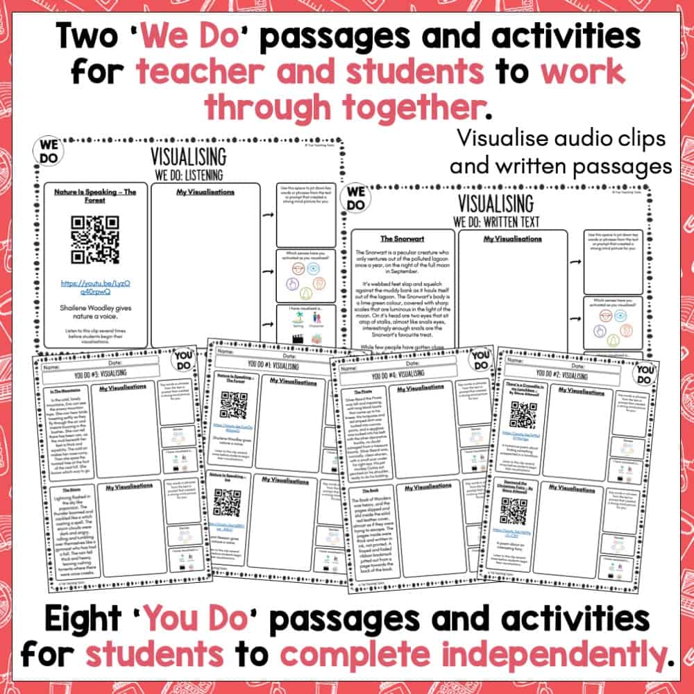 Visualising Reading Strategies Passages and Activities | A Step by Step ...