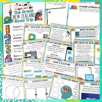 The Great New Zealand Road Trip: NZ School Journal Task Cards and ...