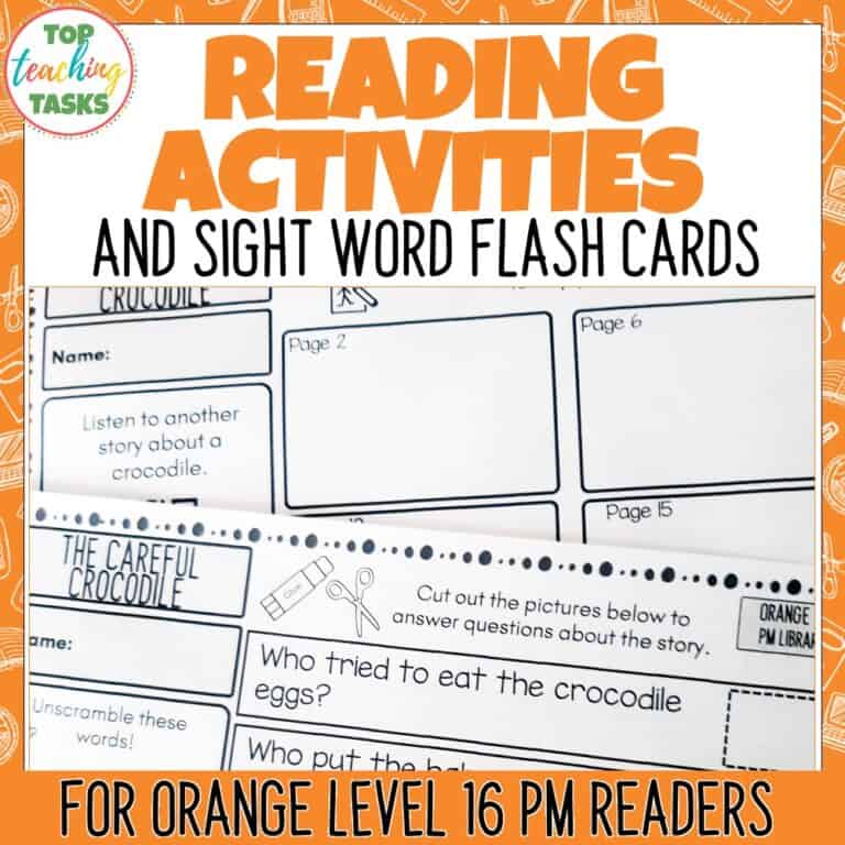 Orange Level 16 PM Readers Follow Up Activities - Top Teaching Tasks