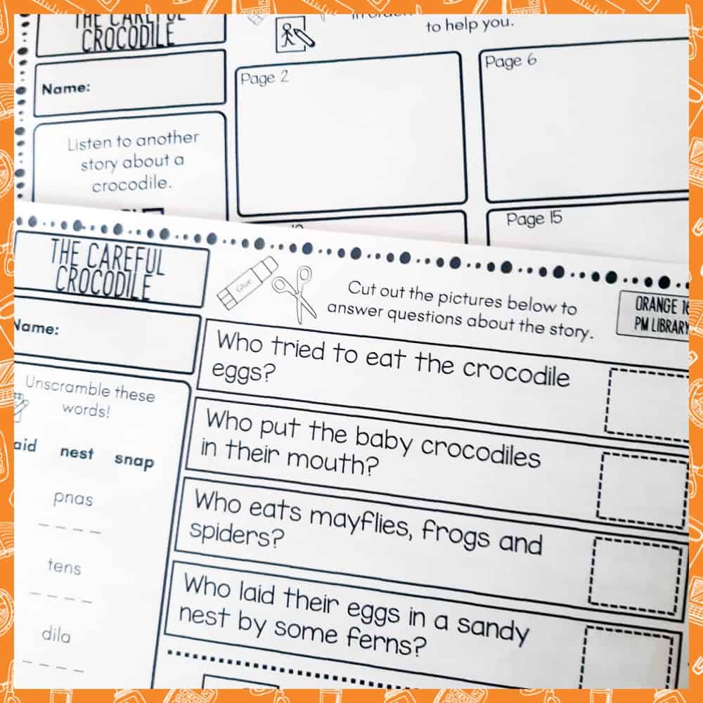 Orange Level 16 PM Readers Follow Up Activities - Top Teaching Tasks