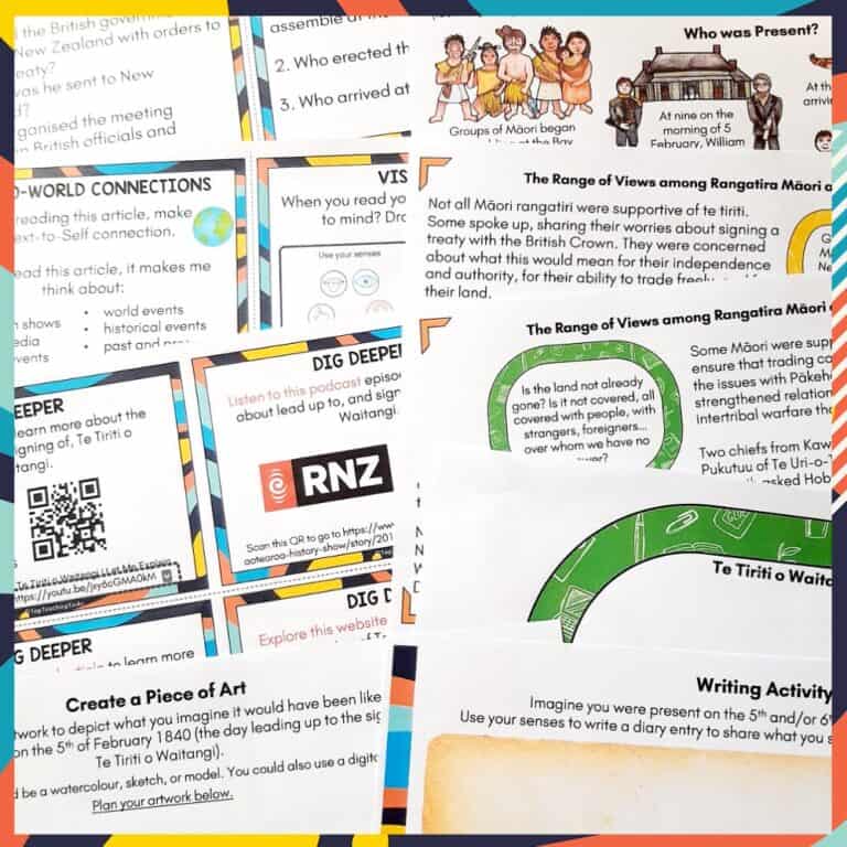 The Lead-Up to the Treaty of Waitangi Year 4-6 Activities - Top ...