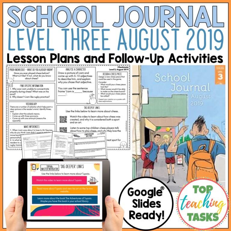 NZ School Journal Level 3 August 2019 Activities | Paper-based and ...