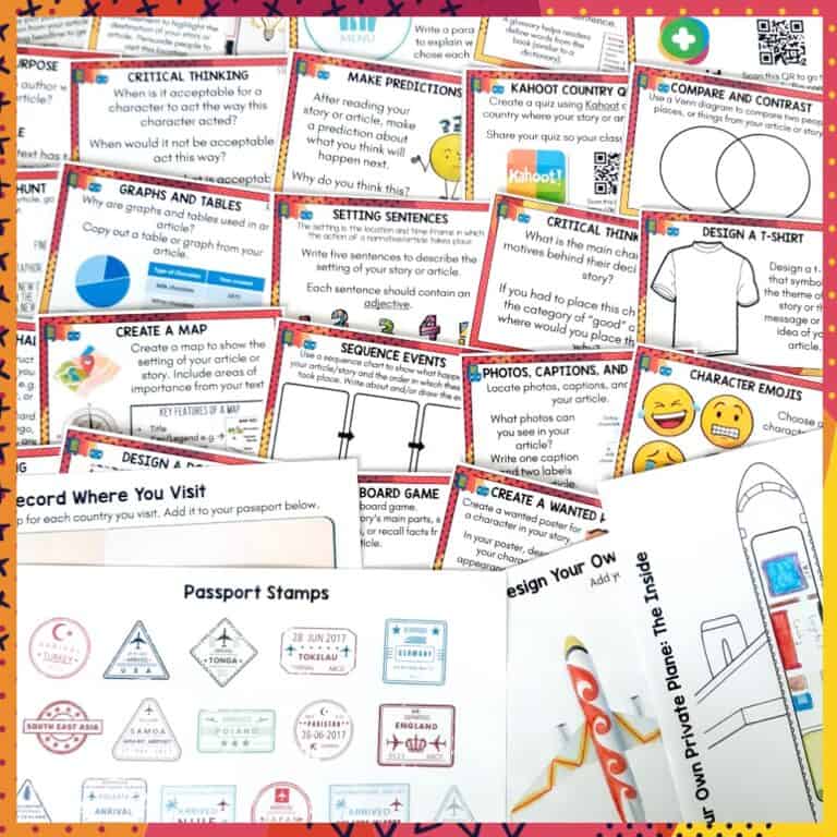 NZ School Journal Task Cards: The Great Overseas Adventure - Top ...