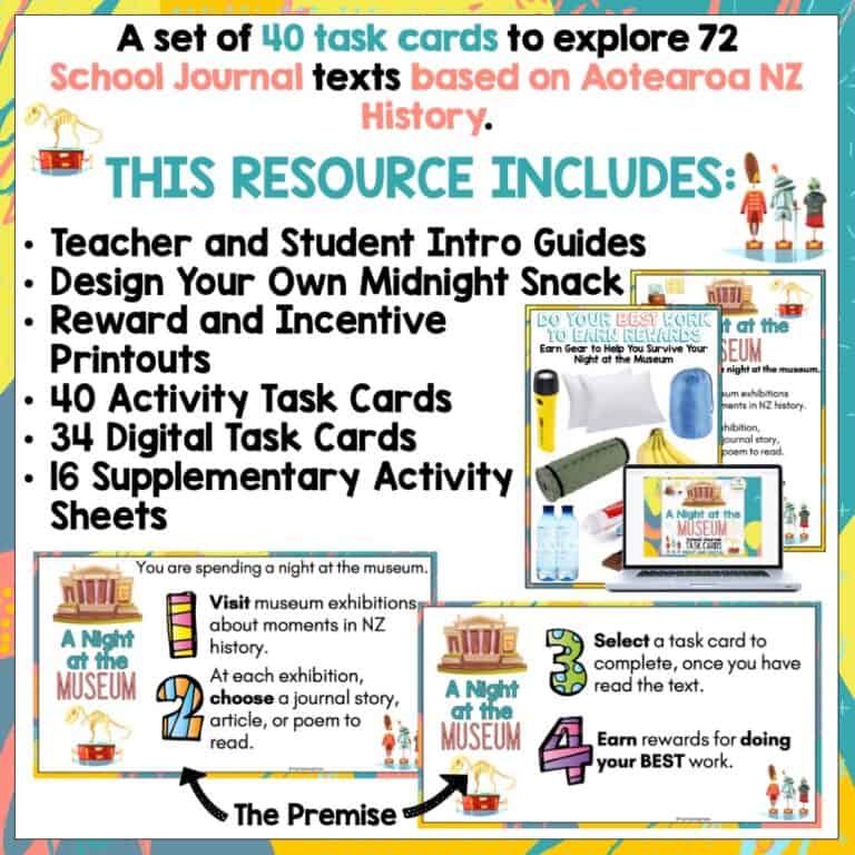 NZ School Journal Task Cards: A Night at the Museum - New Zealand ...