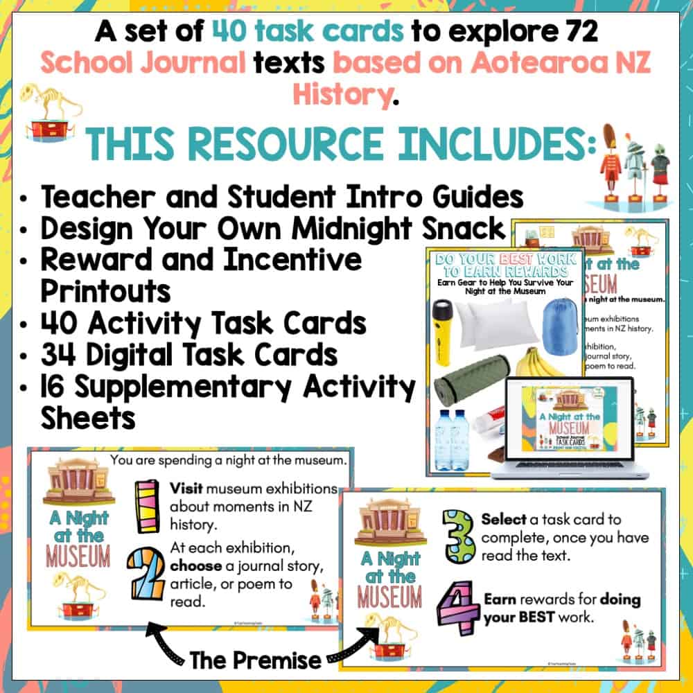 NZ School Journal Task Cards: A Night at the Museum - New Zealand ...