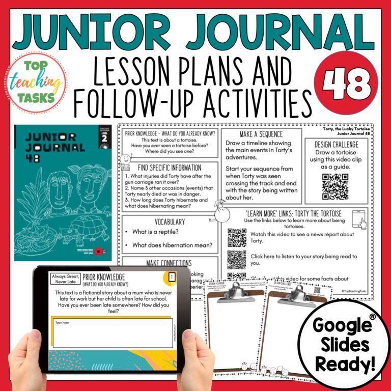 NZ Junior Journal 48 Activities and Lesson Plans | Print and Digital ...