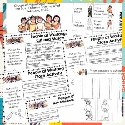 Key People at the Treaty of Waitangi Signing Year 1-3 Activities - Top ...