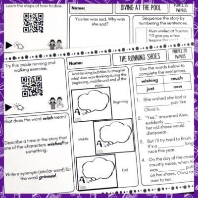 Purple Level 20 PM Readers Follow Up Activities - Top Teaching Tasks