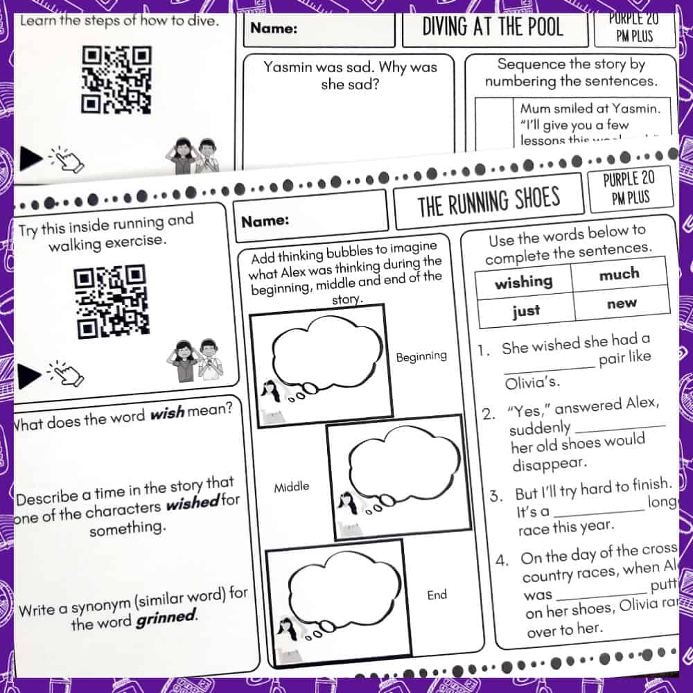 Purple Level 20 PM Readers Follow Up Activities - Top Teaching Tasks