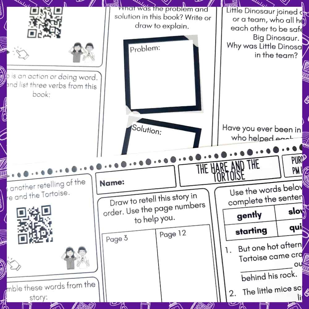 Purple Level 19 PM Readers Follow Up Activities - Top Teaching Tasks