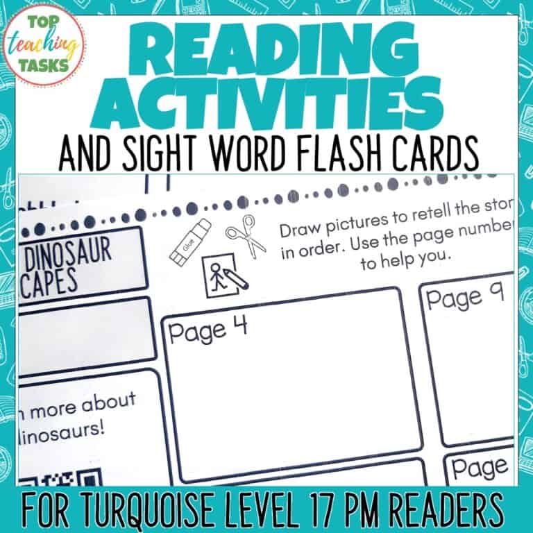 Turquoise Level 17 PM Readers Follow Up Activities - Top Teaching Tasks