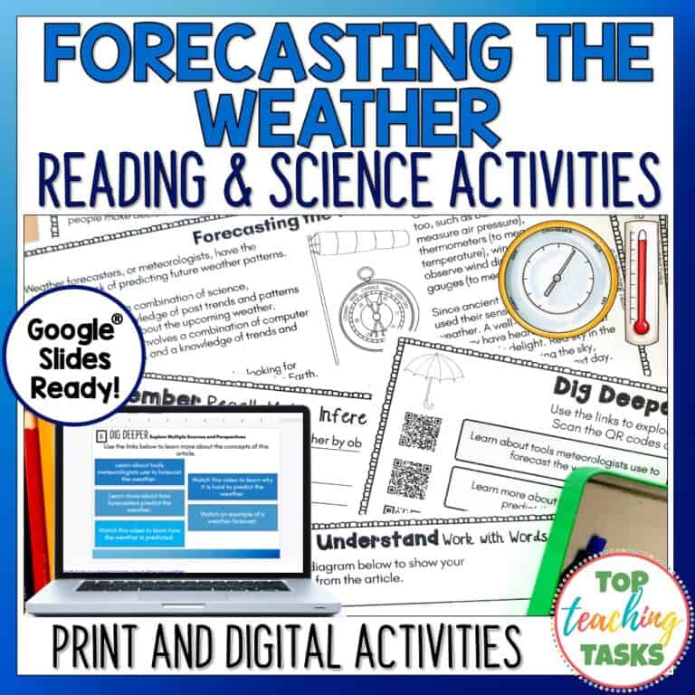 Forecasting the Weather Reading Comprehension and Science Passages ...