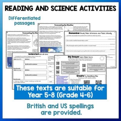 Forecasting the Weather Reading Comprehension and Science Passages ...