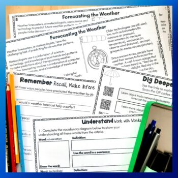 Forecasting the Weather Reading Comprehension and Science Passages ...
