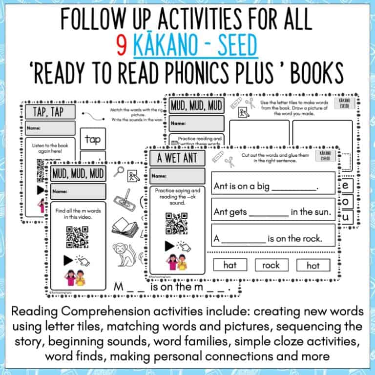 Ready to Read Phonics Plus Kākano Seed Activities NZ Volume Two - Top ...