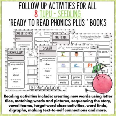 Ready to Read Phonics Plus Tupu Seedling Activities NZ Volume 2 - Top ...