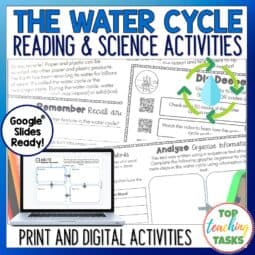 The Water Cycle Reading Comprehension and Science Passages and ...