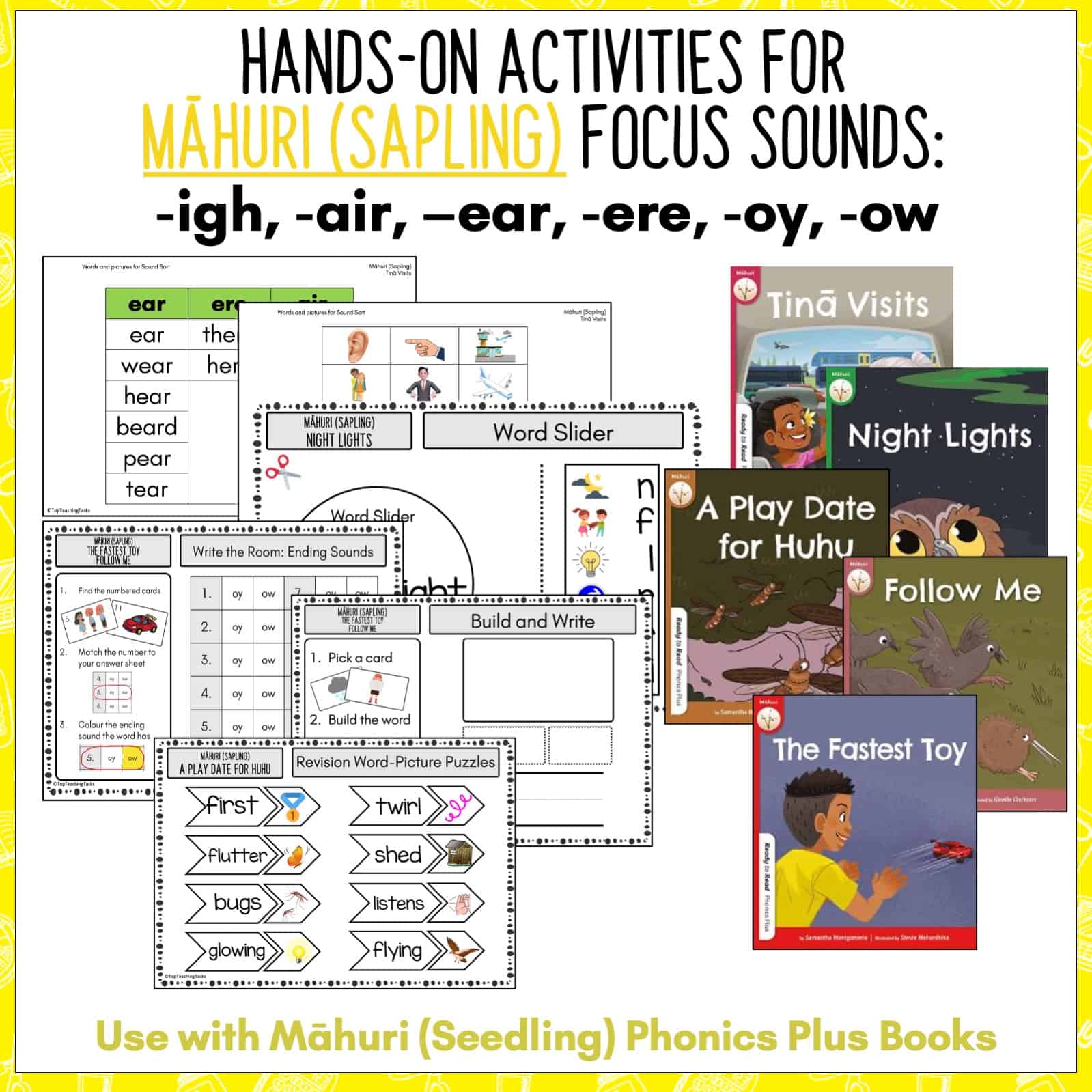 Ready to Read Phonics Plus Māhuri Hands-On Activities Volume One - Top ...