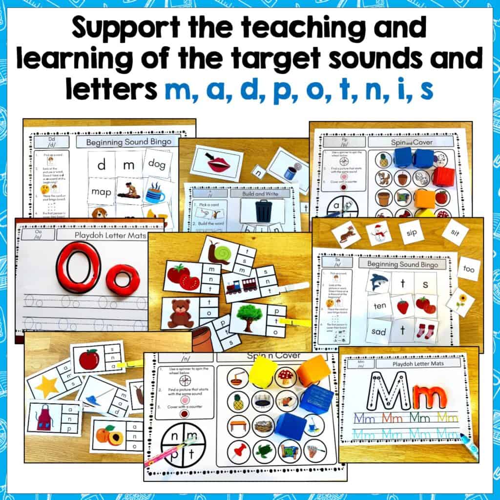 Phonics and Structured Literacy Activities Set One: 9 Focus Sounds ...