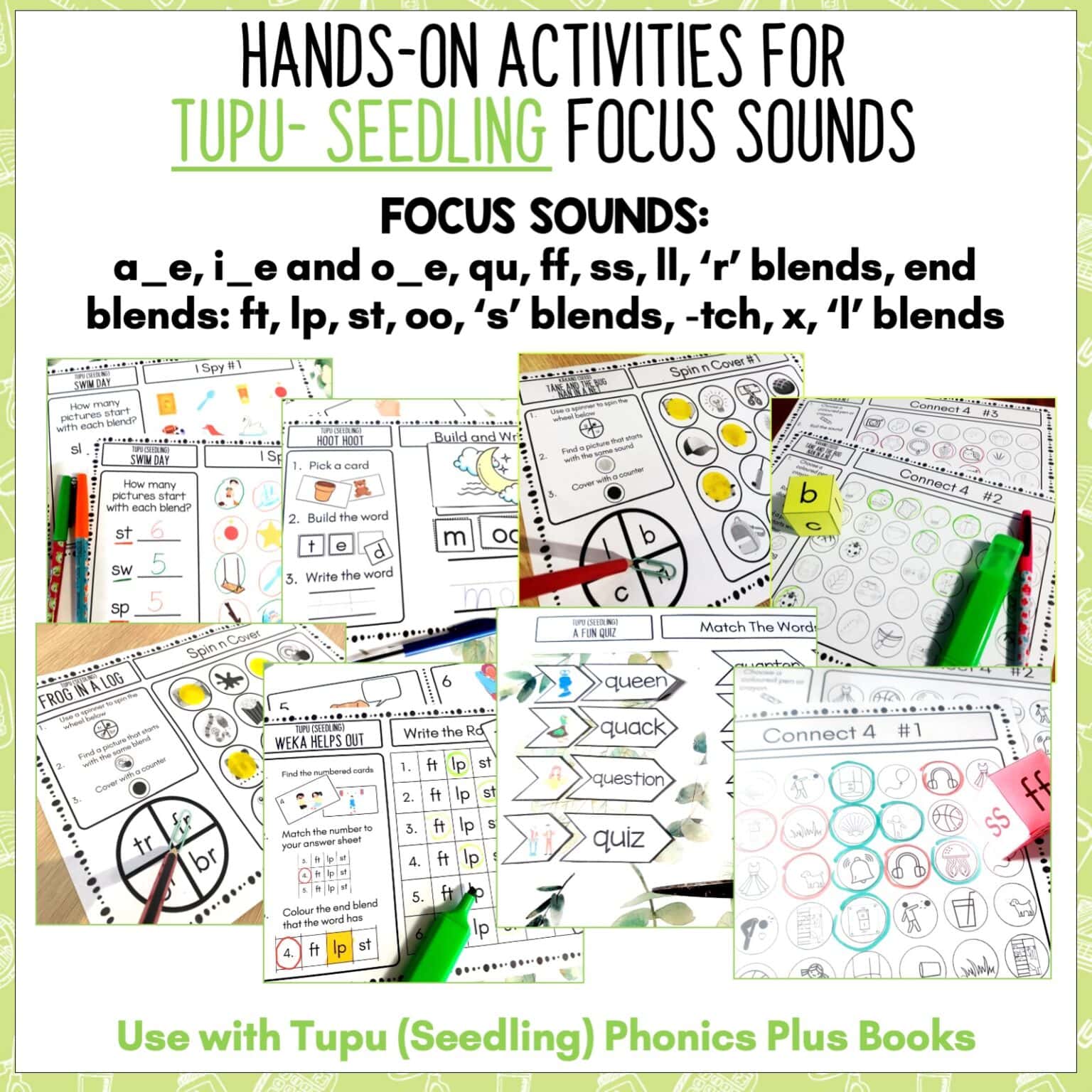 Ready to Read Phonics Plus Tupu Hands On Activities BUNDLE - Top ...