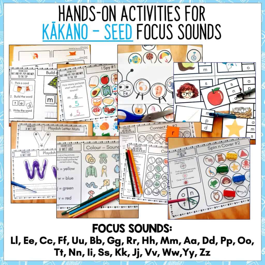 Ready to Read Phonics Plus Kākano Seed Hands On Activities BUNDLE - Top ...