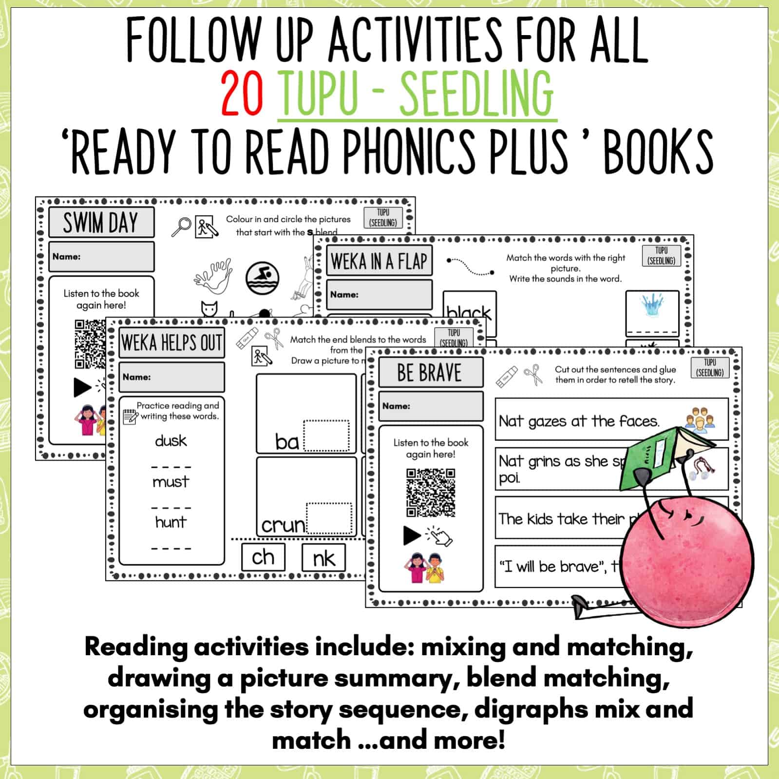 Ready to Read Phonics Plus Tupu Hands On Activities BUNDLE - Top ...
