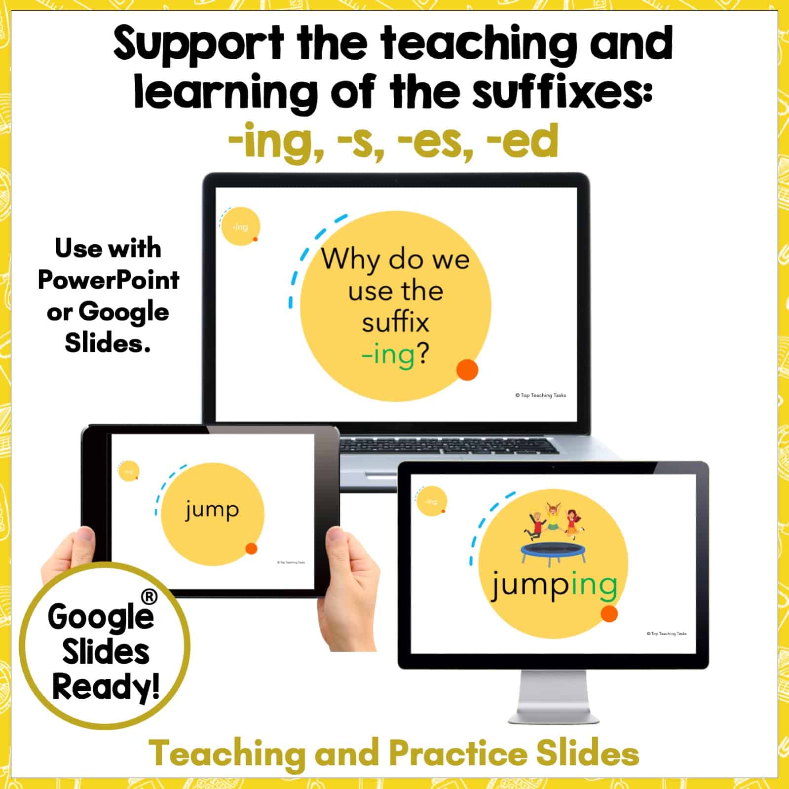 Phonics and Structured Literacy Teaching Slides: Suffixes -ing, -s, -es ...