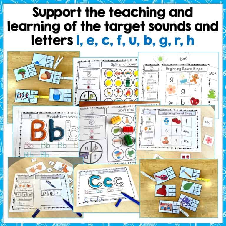 Phonics and Structured Literacy Activities Set Two: 9 Focus Sounds ...