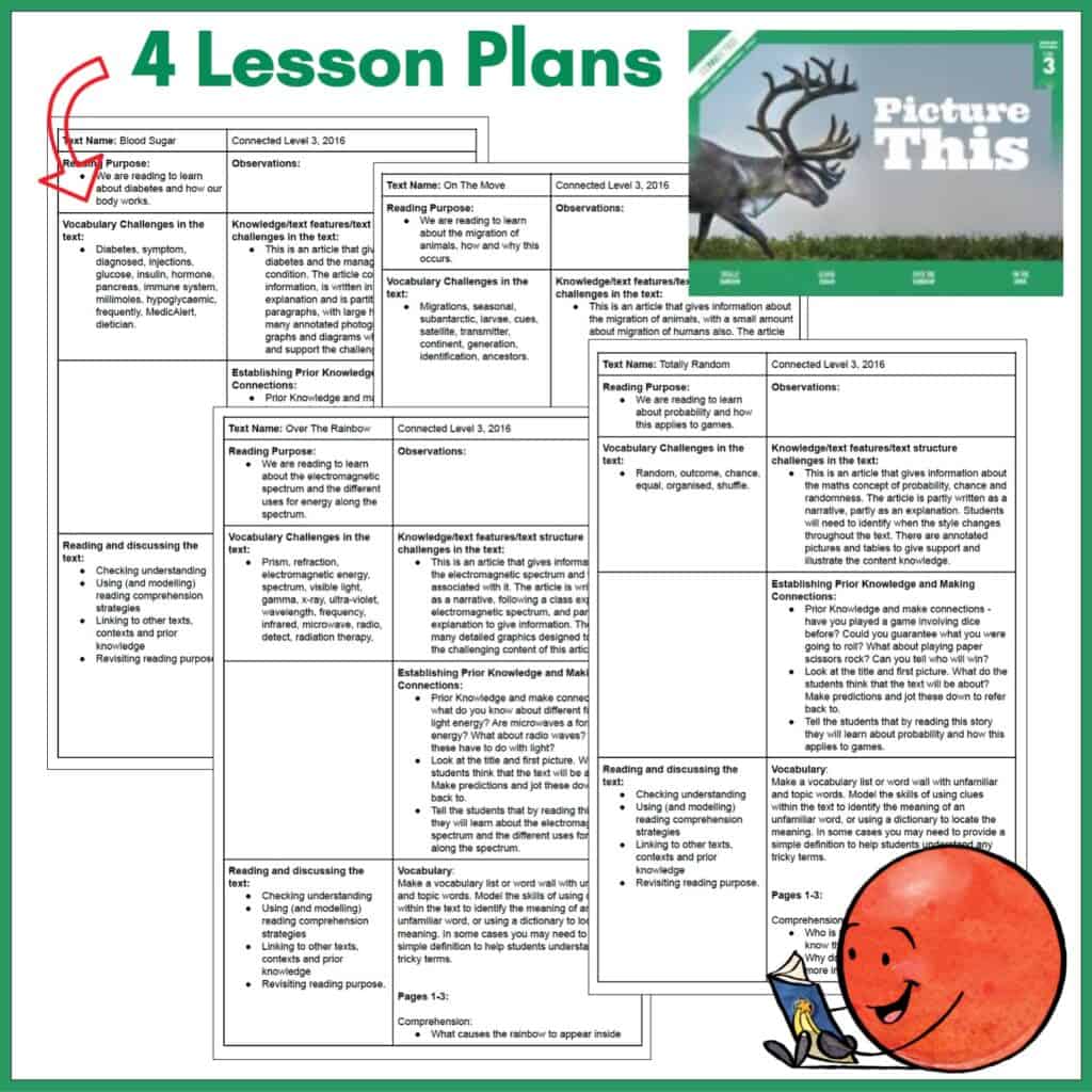 Connected 2016 Level 3 Picture This - School Journal Activities - Top ...