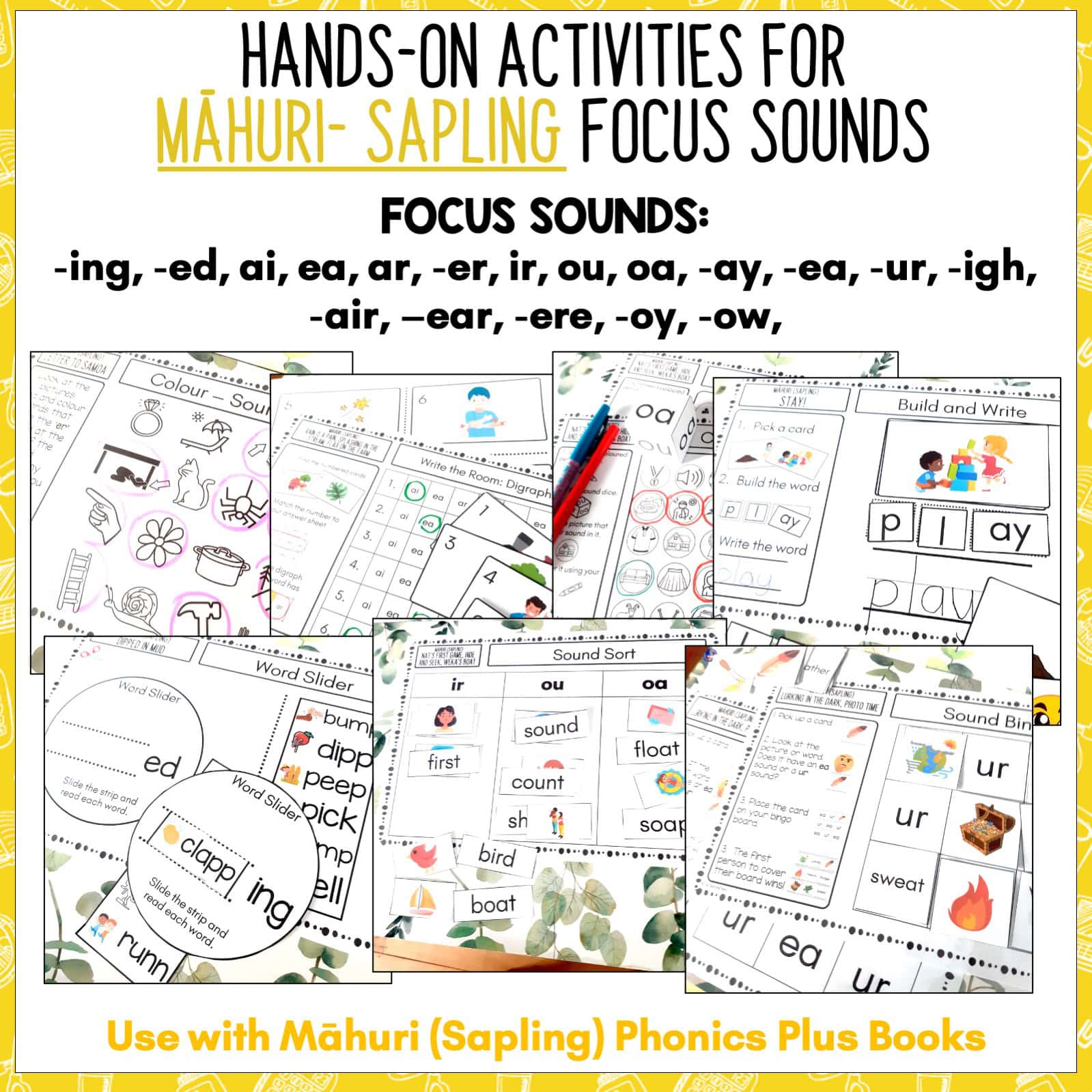 Ready to Read Phonics Plus Māhuri Hands-On Activities Volume One - Top ...