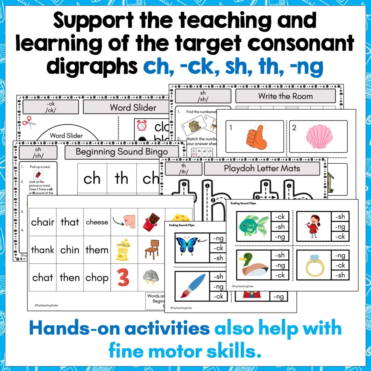Phonics and Structured Literacy Activities - Consonant Digraphs - Top ...