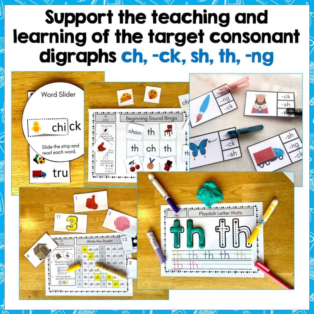 Phonics and Structured Literacy Activities - Consonant Digraphs - Top ...