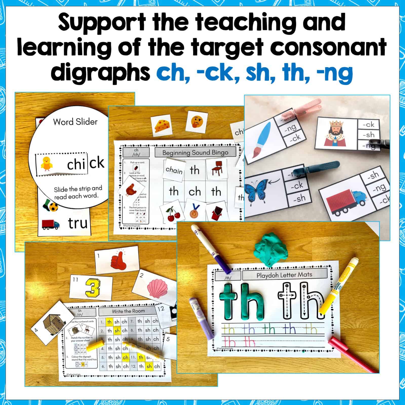 Phonics and Structured Literacy Activities - Consonant Digraphs - Top ...