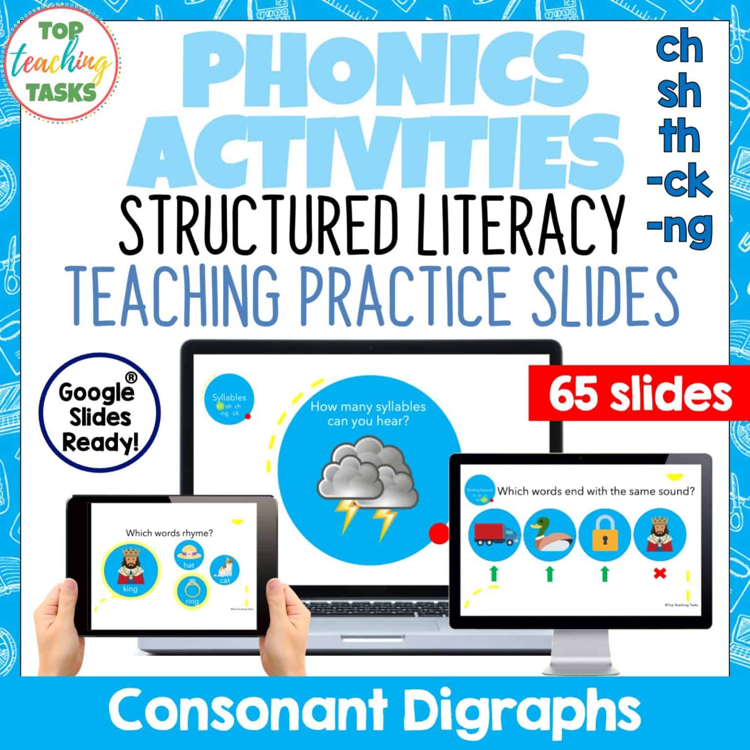 Phonics and Structured Literacy Teaching Slides: Consonant Digraphs ...