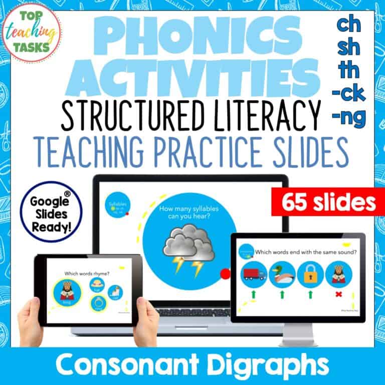 Phonics and Structured Literacy Activities - Consonant Digraphs - Top ...