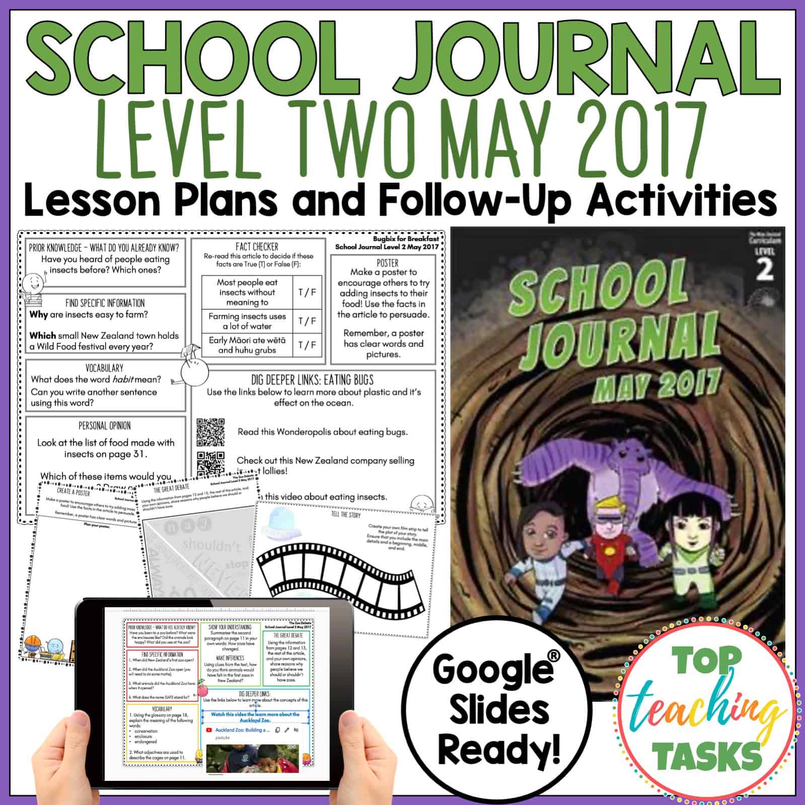 NZ School Journal Level 2 May 2017 Follow Up Activities - Top Teaching ...